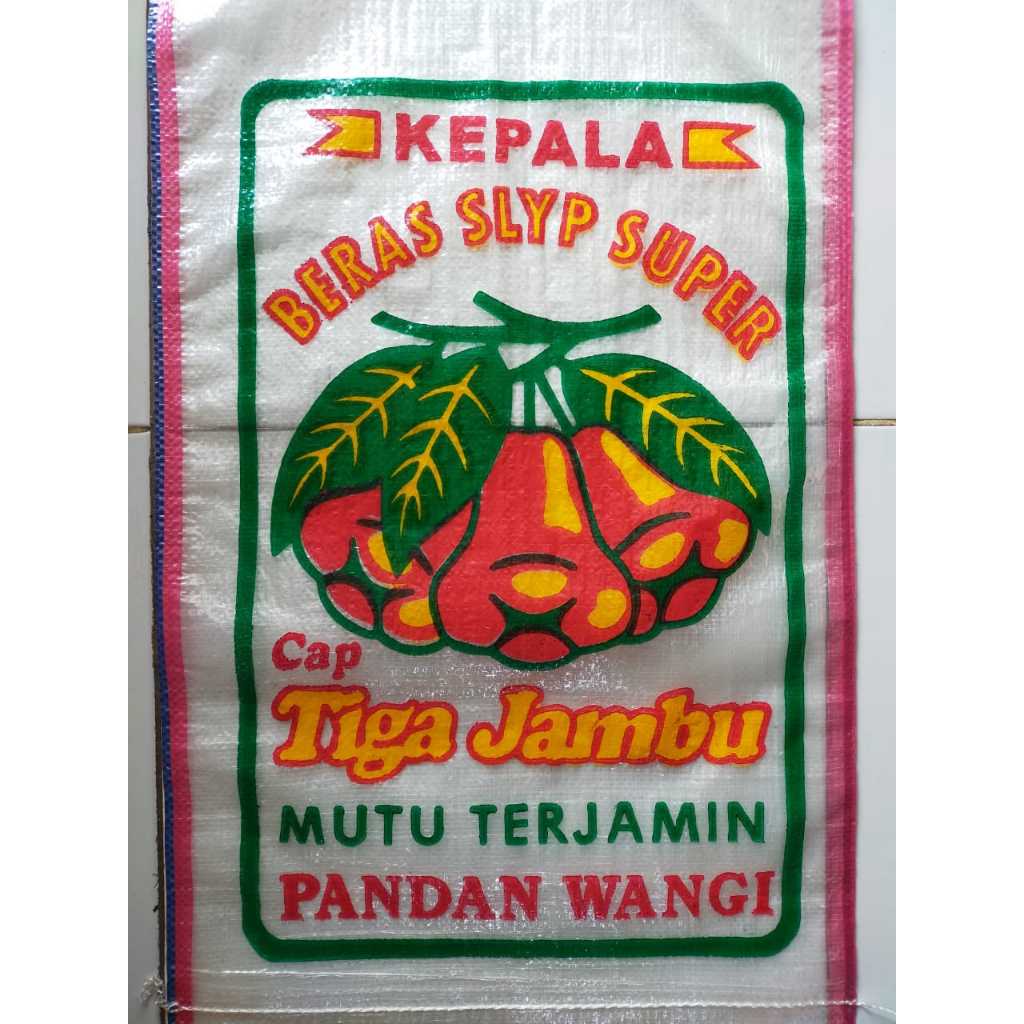 Jual Karung Beras Transparan Cap Tiga Jambu (Pandan Wangi) 20Kg (tanpa ...