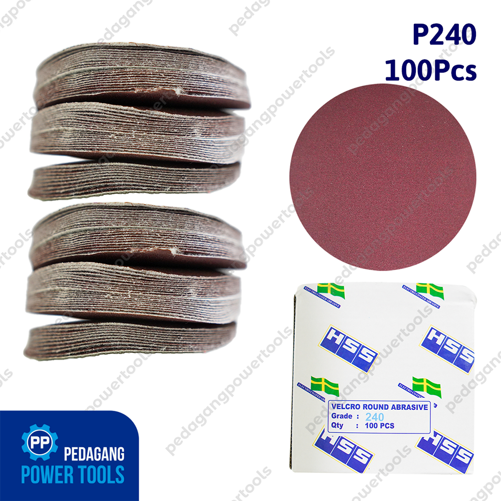Jual AMPLAS BULAT NO 240 AMPLAS TEMPEL MATA GERINDA 4 INCH - 100 PCS ...