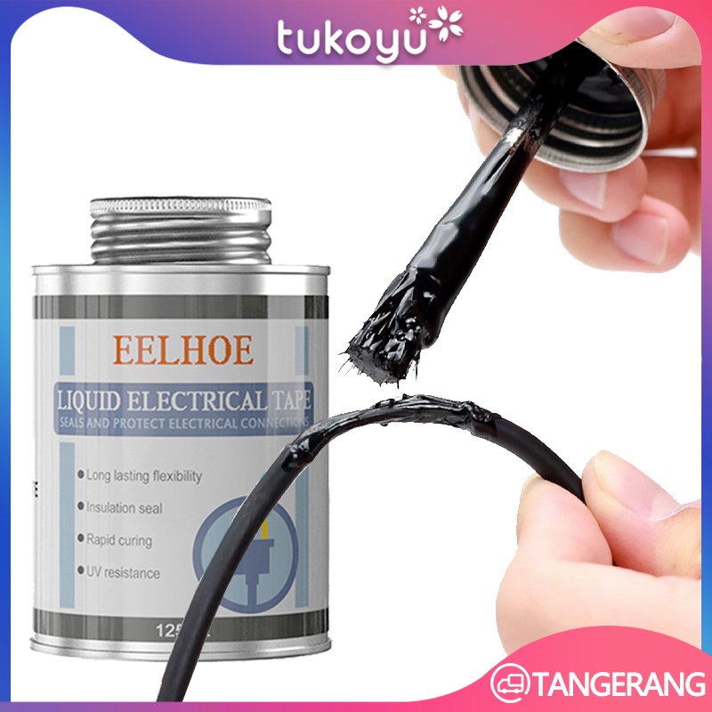 Jual Liquid Electrical Tape Waterproof 125ml/Lem Cair Kabel Listrik ...