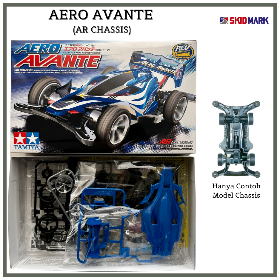 Jual Mobil Rakit Tamiya Mini 4WD - Aero Avante AR Chassis (ORIGINAL ...