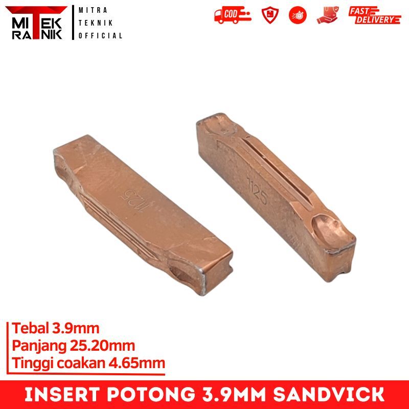 Jual Insert Bubut N123 390 Sandvick Pahat Bubut Potong 3.9mm Untuk ...