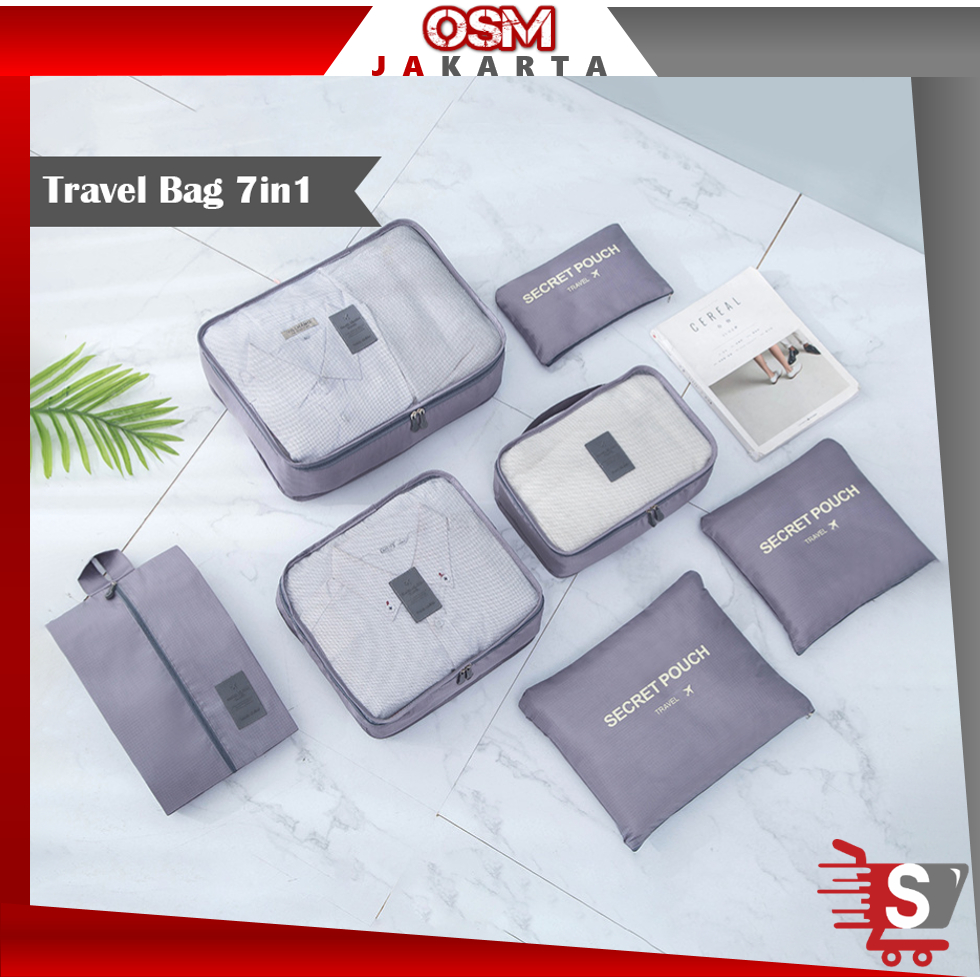 Jual OSM JKT H6043 Tas Travel Organizer 7 In 1 / Storage Bag 7 In 1 ...