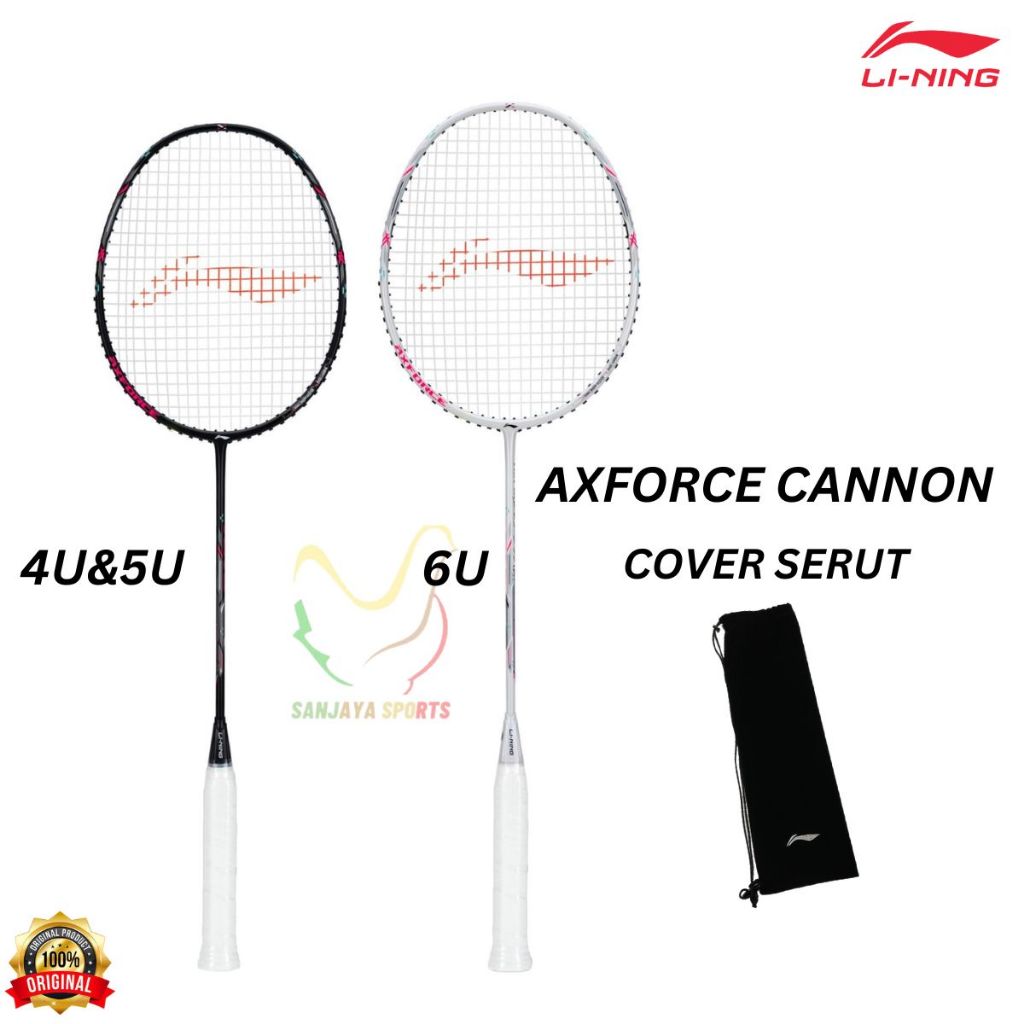 Jual RAKET BADMINTON BULUTANGKIS LINING AXFORCE CANNON 4U 5U 6U ORIGINAL | Shopee Indonesia
