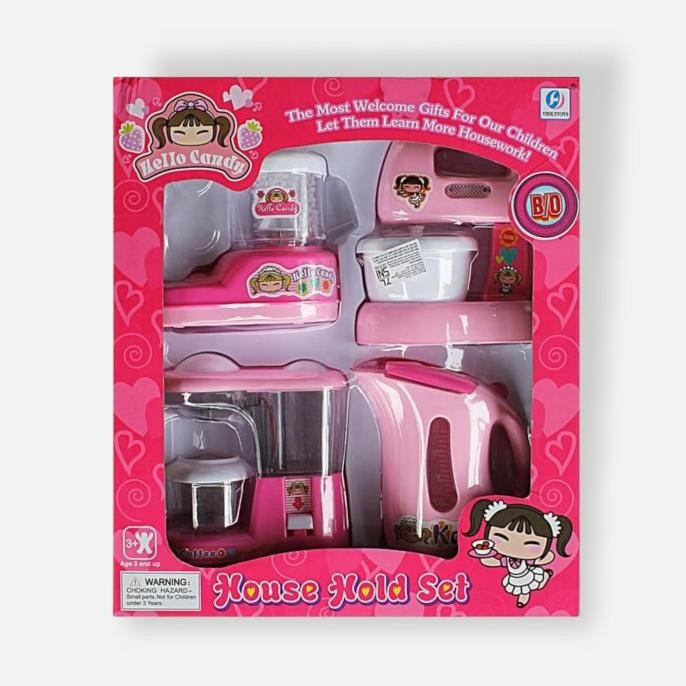 Jual Mainan Blender Mixer Anak Masakan Edukasi House Hold Set Perempuan Isi 4 Pcs | Shopee Indonesia