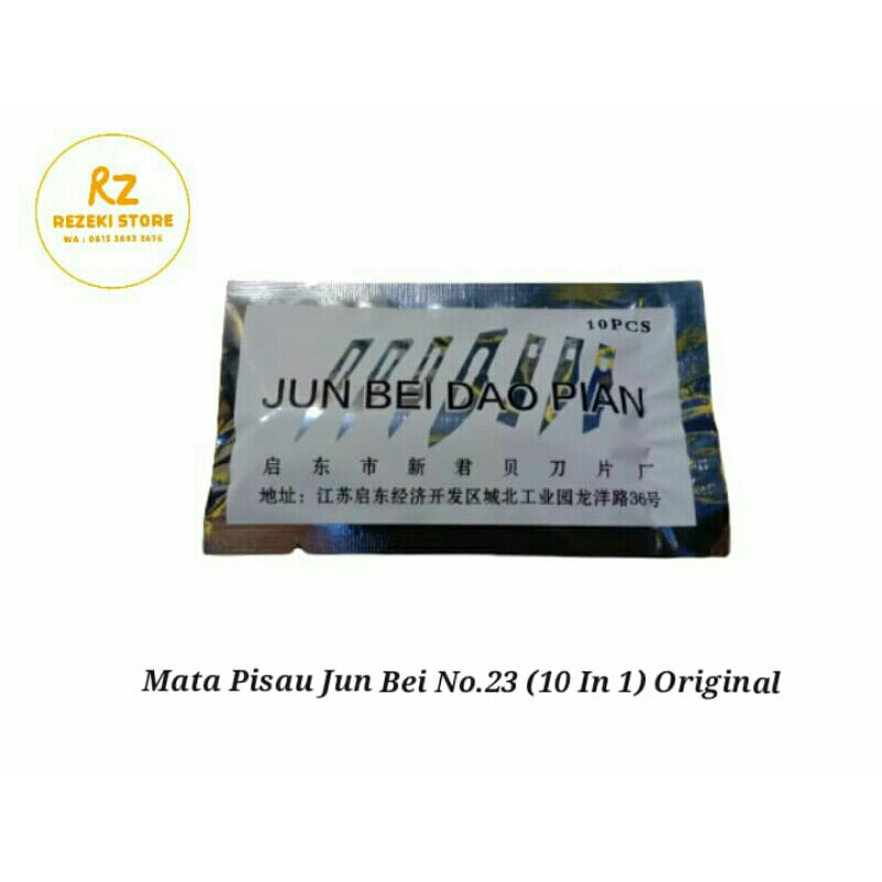 Jual Mata Pisau Bedah Jun Bei NO.23 (10 pcs) Original | Shopee Indonesia