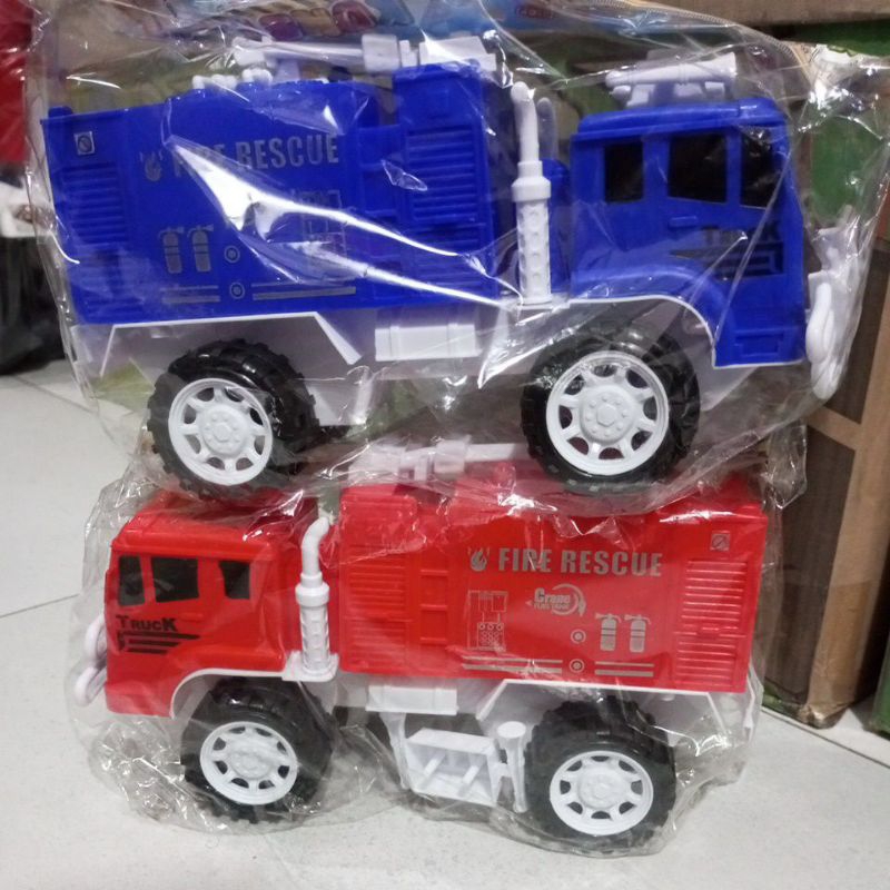 Jual Mainan mobil pemadam kebakaran kantong ada dua warna AK 07 ...