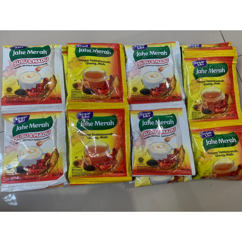 Jual SEGAR SARI JAHE MERAH SUSU & MADU 15gr KINO | Shopee Indonesia