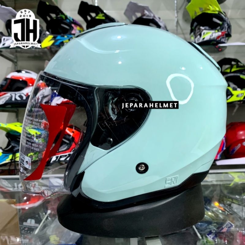 Jual Helm Half Face KYT Kyoto R Solid Polos Sage Green Original ...