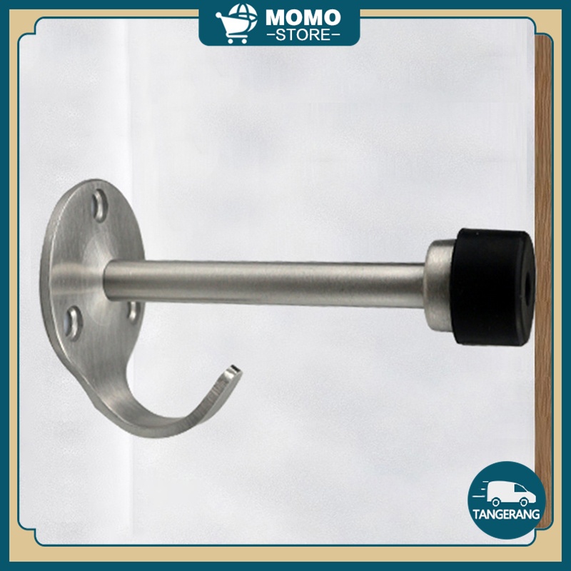 Jual Door Stopper 304 Stainless Steel Penahan Pintu Hook Wall Karet ...