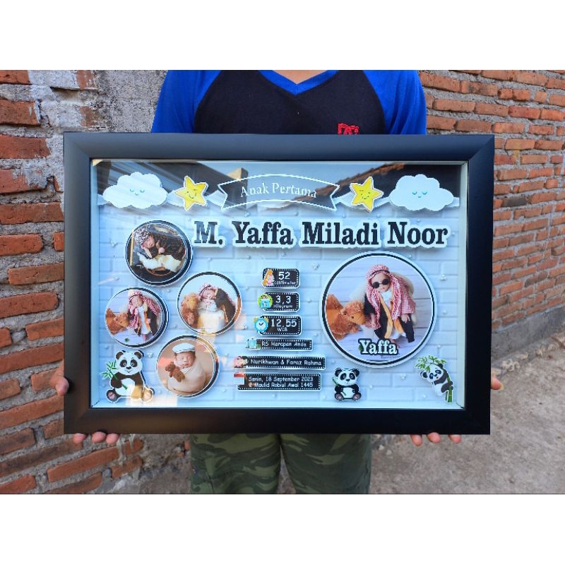 Jual Biodata Baby 3D 18R | Biodata Pop Up | Papan Nama Bayi | Baby Born ...