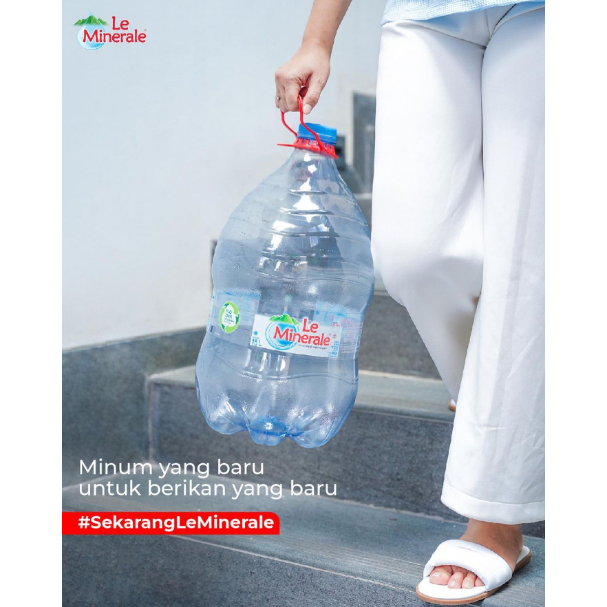 Jual LE MINERALE - Air Mineral Galon 15 L Sekali Pakai / Air Minum Le ...