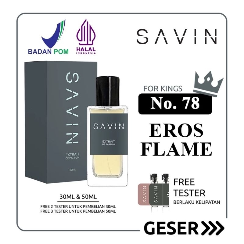 Jual FLASH SALE ! SAVIN PARFUM No. 78 Eros Flame | Shopee Indonesia
