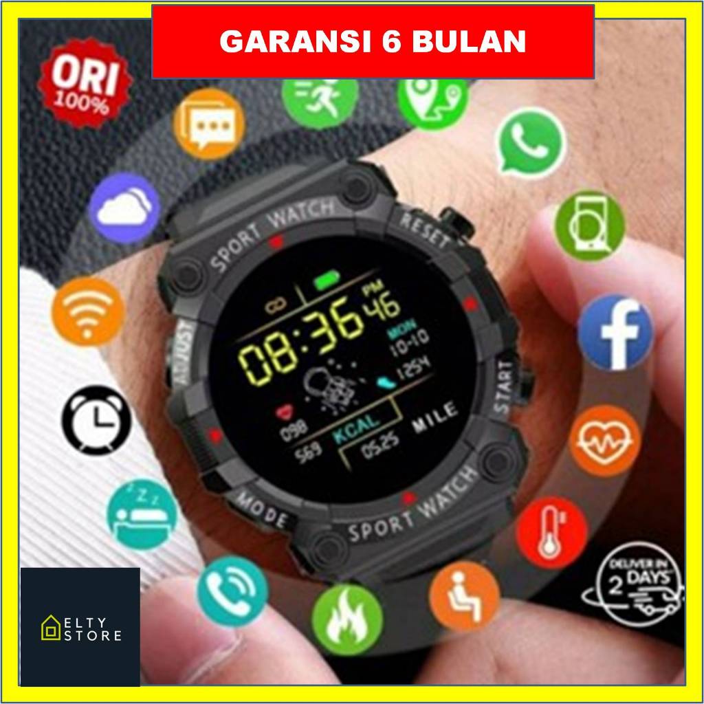Jual SmartWatch Bluetooth Pria Wanita FD68 Jam Tangan Hp Pintar Android ...