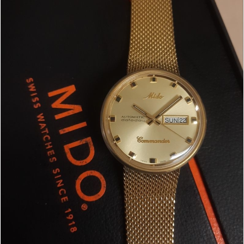 Jual (SOLD) Jam Mido Commander 1959 Automatic Swiss Bekas Original ...