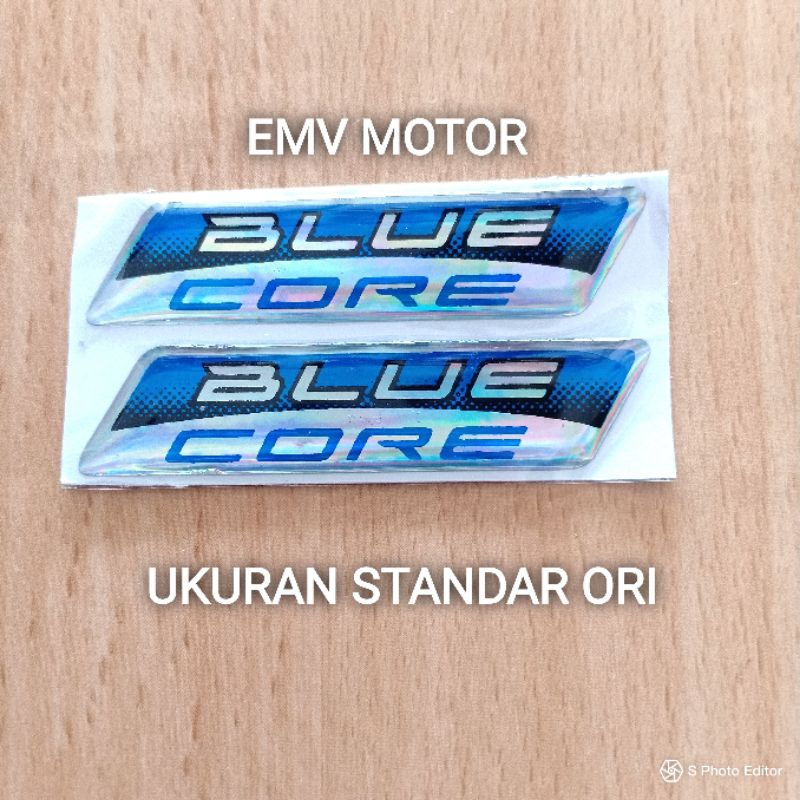 Jual emblem resin timbul bluecore standar sepasang (2pc) | Shopee Indonesia