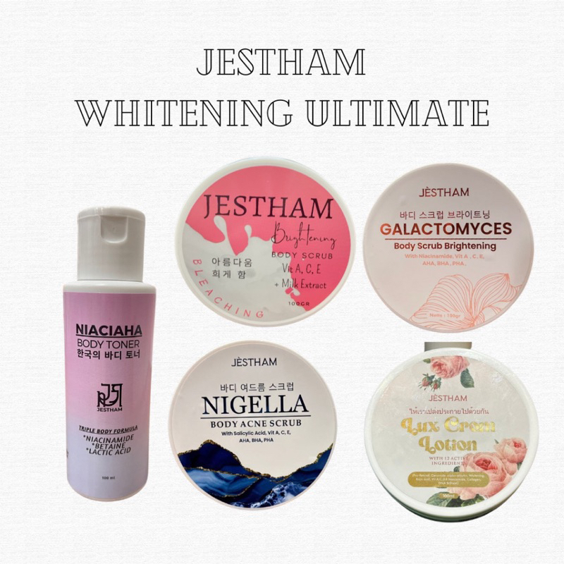 Jual PAKET WHITENING ULTIMATE JESTHAM (TB+B+NIGELA+GALA+BOOSTLUX ...