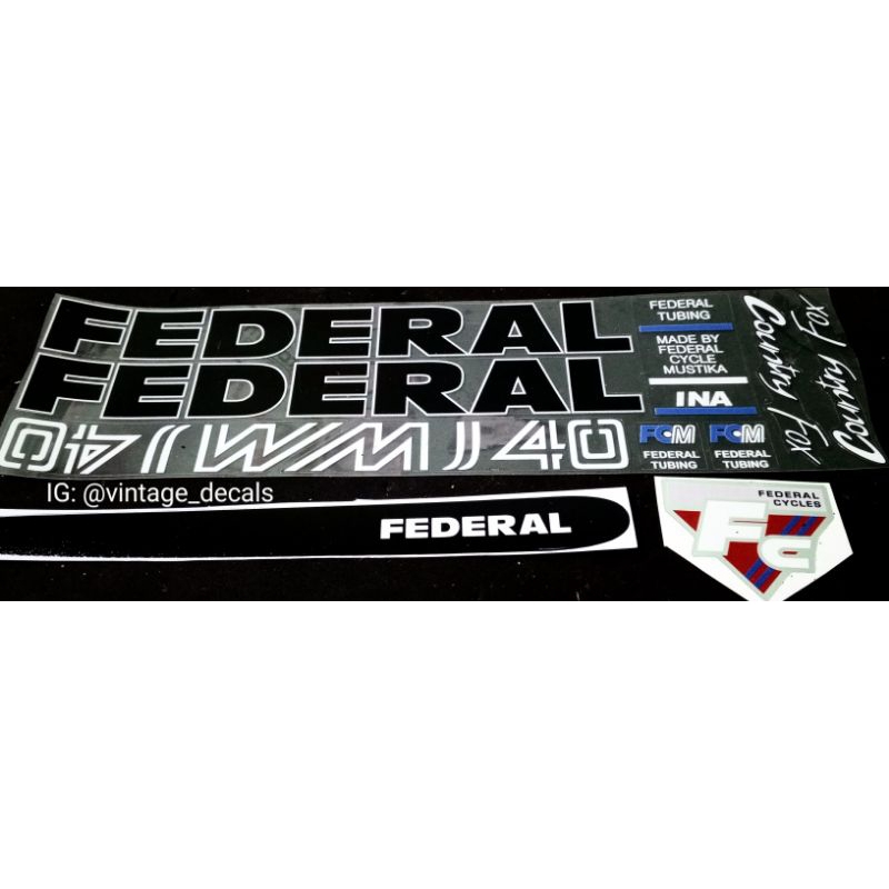 Jual sticker sepeda FEDERAL roda 20" COUNTRY FOX MJ40 | Shopee Indonesia