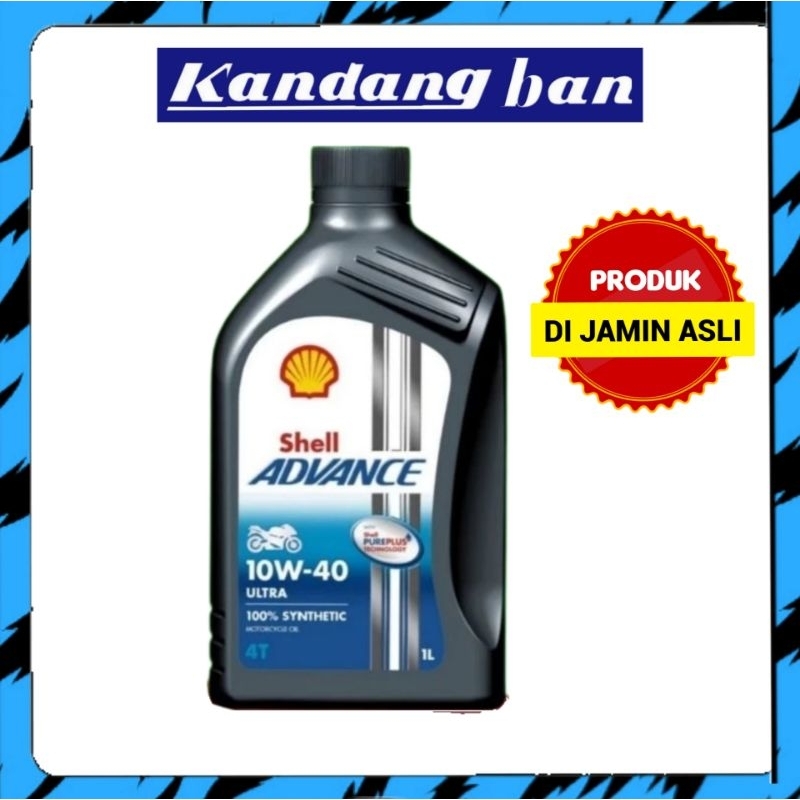 Jual OLI ORI/ASLI SHELL ADVANCE ULTRA 4T 10W40 1L - FULL SYNTHETIC ...