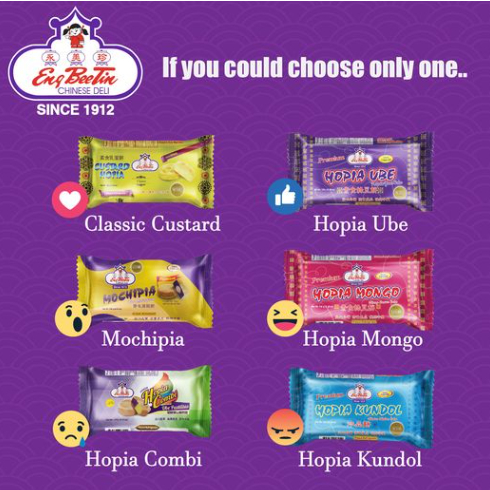 Jual Eng Bee Tin Hopia Ube Mongo Classic Custard Chinese Deli Bakpia ...