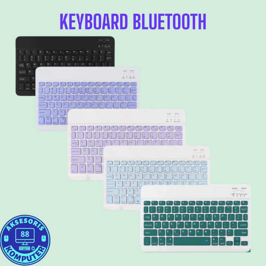 Jual Bluetooth Keyboard pad phone Tablet Wireless Keyboard | Shopee ...