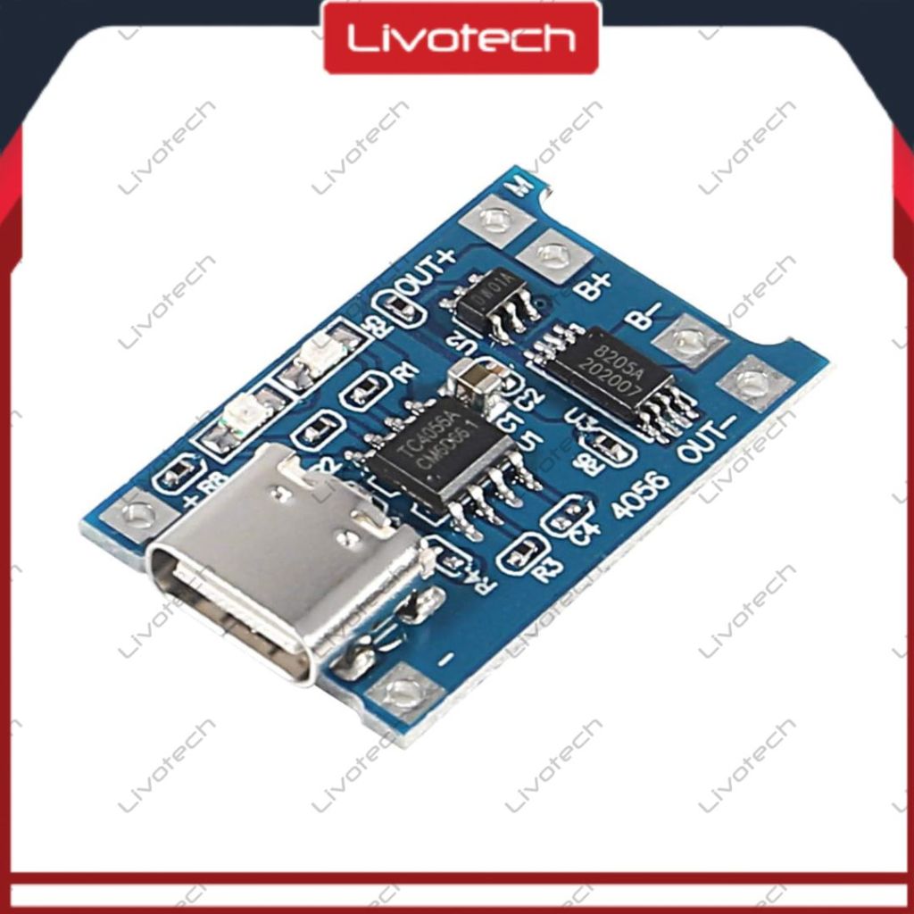 Jual TP4056 Power Bank Li-ion Charger Modul PROTECTION 5V 1A Micro USB ...