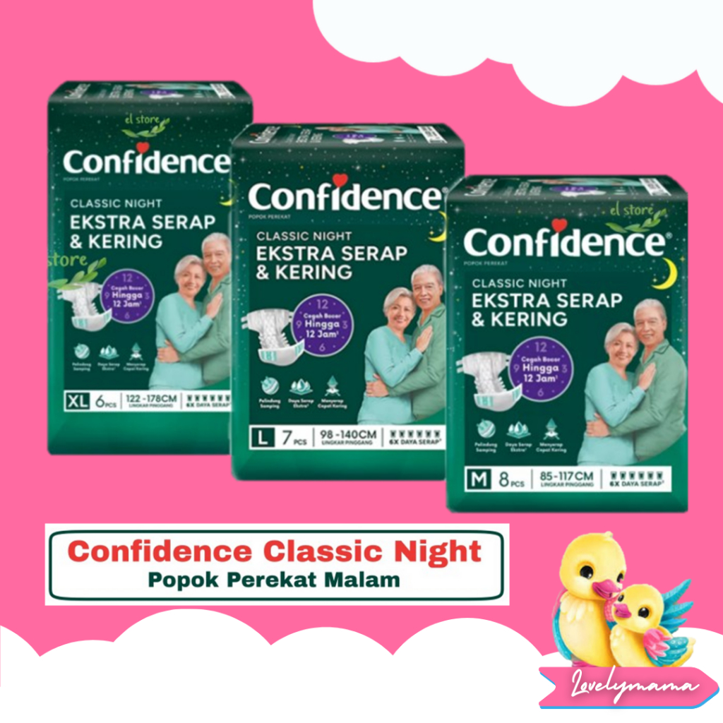 Jual Confidence Classic Day / Night M8 L7 XL6 popok dewasa orang tua ...