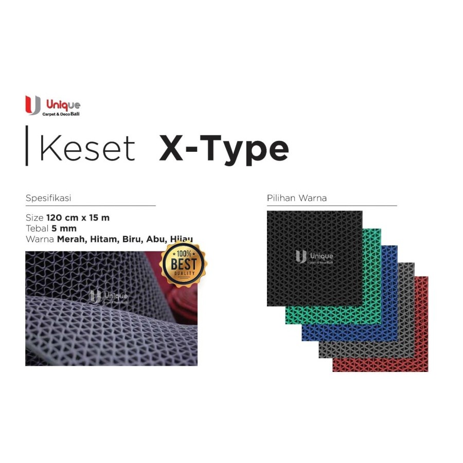 Jual Keset Kamar Mandi / Keset Anti Slip PVC / Keset X Type Coklat ...