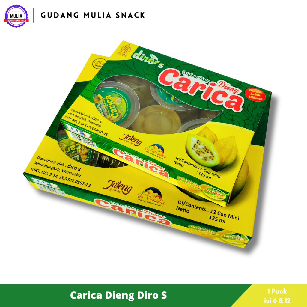 Jual Carica Dieng Diro S Isi 6 dan 12 | Minuman Buah | Shopee Indonesia