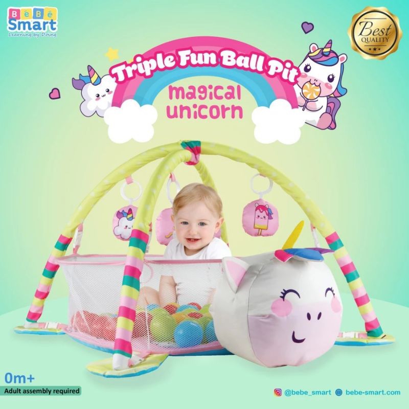 Jual Bebe Smart Triple Fun Ball Pit ( Playmat Mandi Bola bayi ...