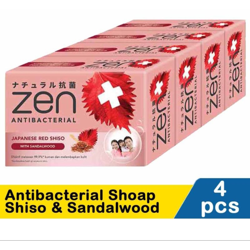 Jual ZEN SABUN BATANG ISI 4 PCS ( 4X70 GRAM) | Shopee Indonesia