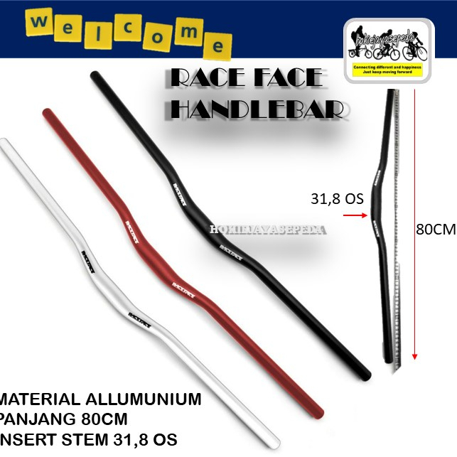 Jual RACE FACE Stang Handle bar sepeda gunung oversize 31,8 x 80cm ...