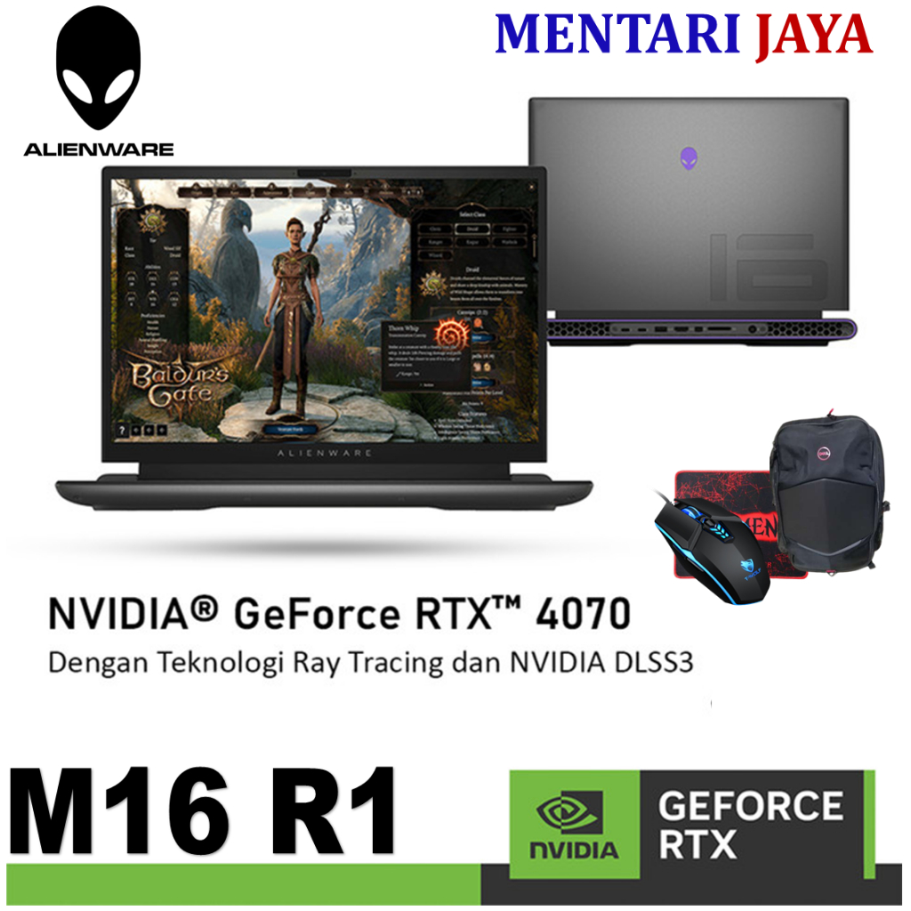 Jual Dell Alienware M16 R1 RTX4070 8GB i7-13700HX RAM 32GB 1TB SSD QHD+ ...