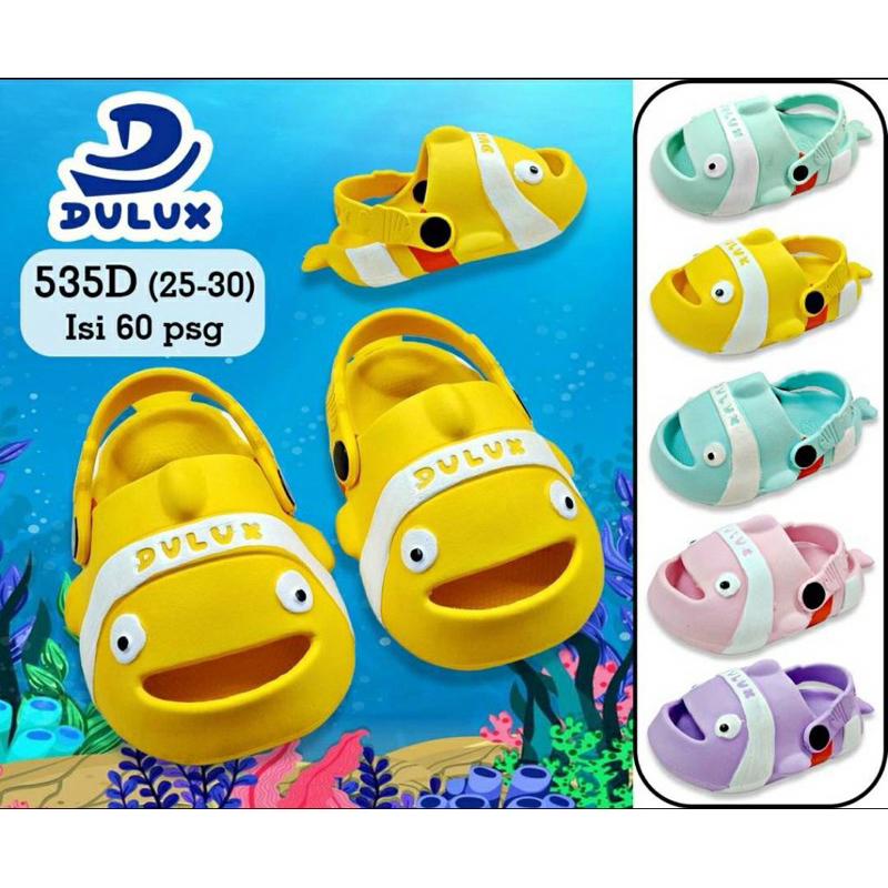 Jual Sandal Selop Baim Anak Dulux 535 (25/30) Motif Ikan nemo/ Sandal ...