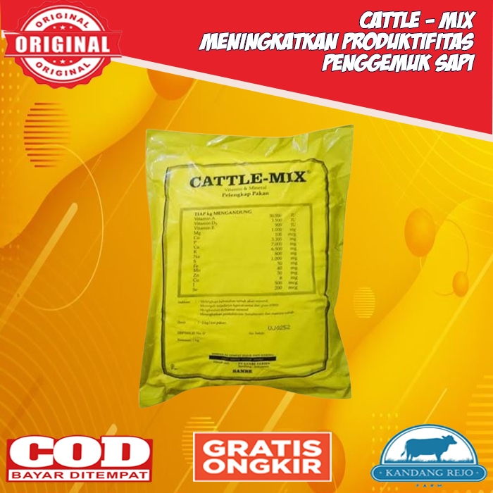Jual Cattle Mix Premix Cattlemix Mineral Sapi Penggemukan Sapi Kambing ...