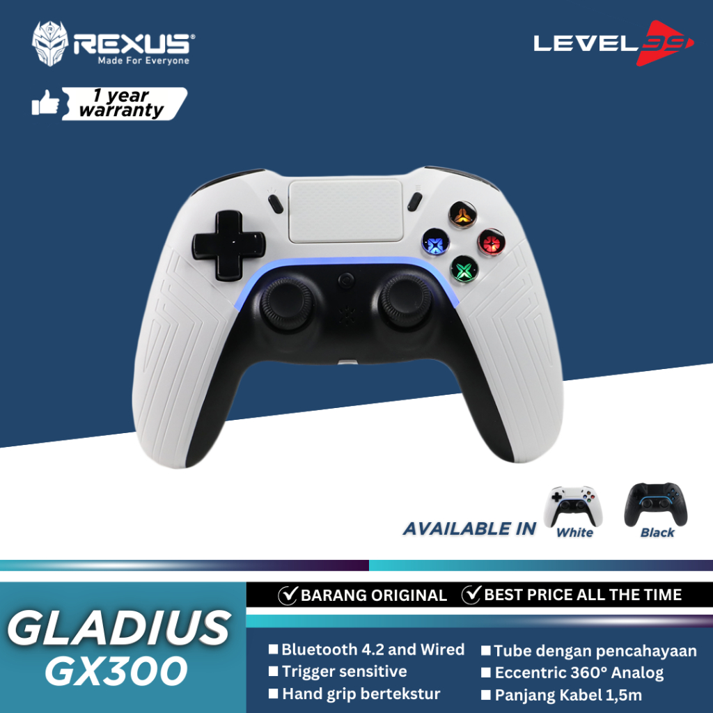 Jual Rexus Bluetooth Gamepad Gladius GX300 | Shopee Indonesia