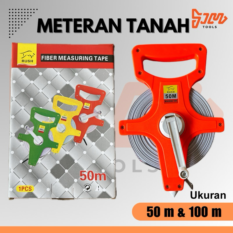 Jual Meteran Tanah 50m 100m Meteran Tancap Meteran Roll | Shopee Indonesia
