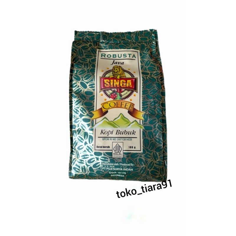 Jual Kopi Singa Kopi Bubuk Robusta 180 gr | Shopee Indonesia