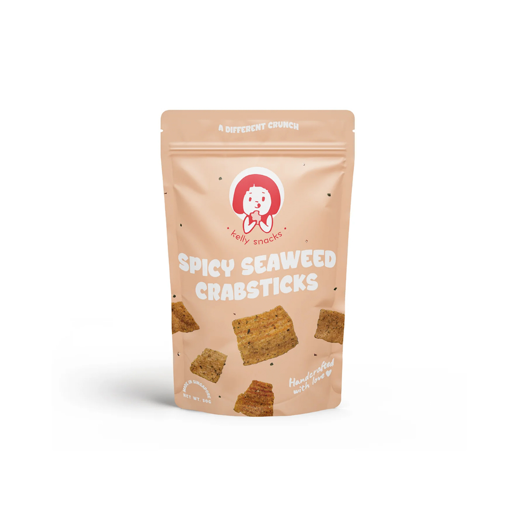 Jual ASLI SINGAPURA Kelly Snacks Spicy Seaweed Crab Stick Camilan ...