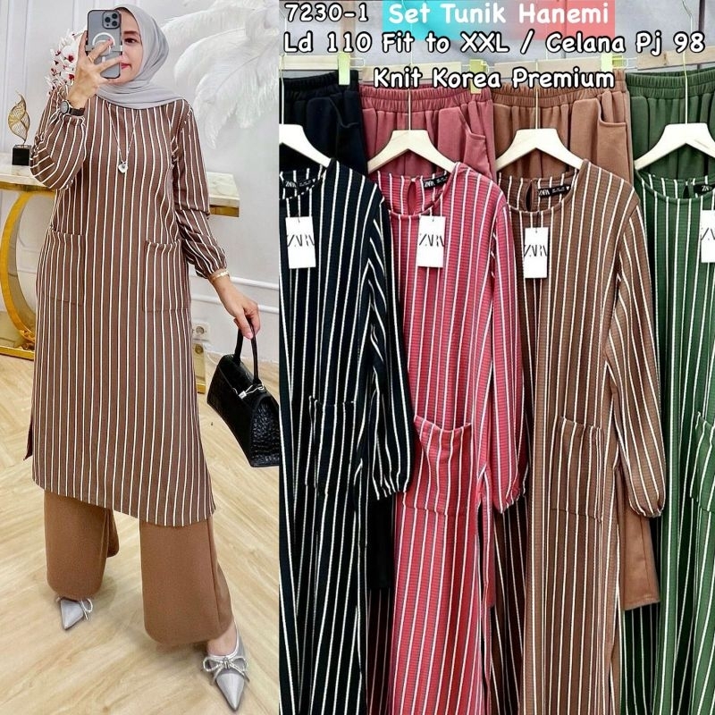 Jual ZARA Setcel tunic Hanemi hand tag label ZARA, REALPICT F160 ...