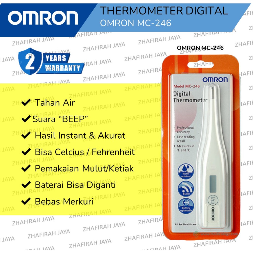 Jual Omron Thermometer Digital MC-246 / Thermometer DIGITAL Omron MC 246 | Shopee Indonesia