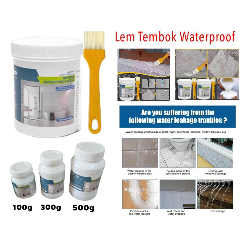 Jual Lem Transparant Cat Anti Bocor Invisible Waterproof Insulating ...