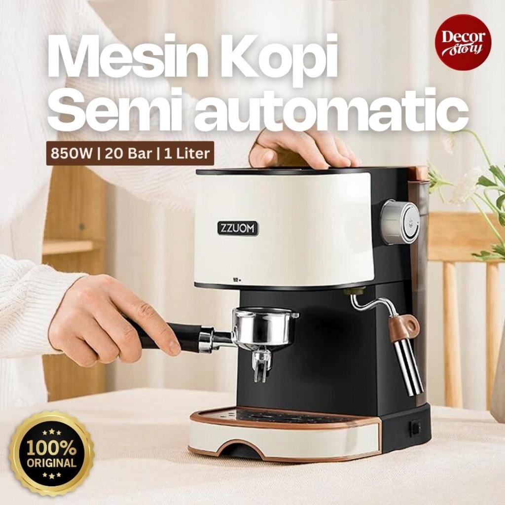 Jual Mesin Kopi Espresso Rumahan Semi Otomatis 20 Bar 850W 1L | Shopee ...