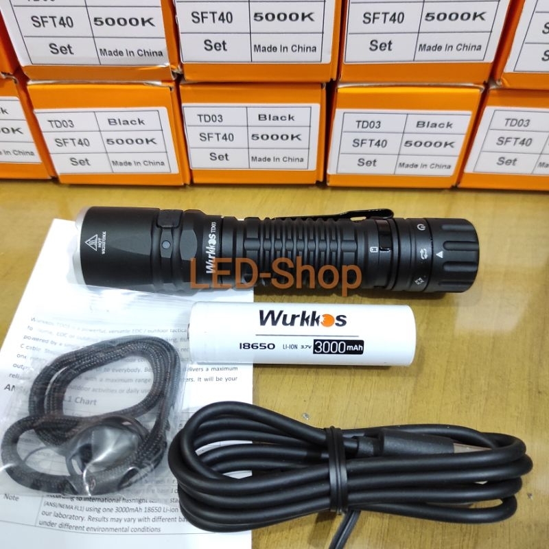 Jual Wurkkos TD03 SFT40 5000K | Shopee Indonesia