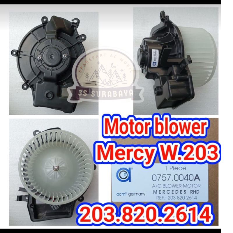 Jual Motor Blower Mercy W203 Mercedes Benz W 203 Ac Mobil Germany Asli ...