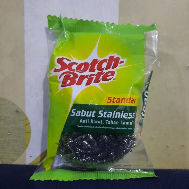 Jual AHZA 3M Scotch Brite Sabut Stainless Kawat Cuci Piring ID T57N ...
