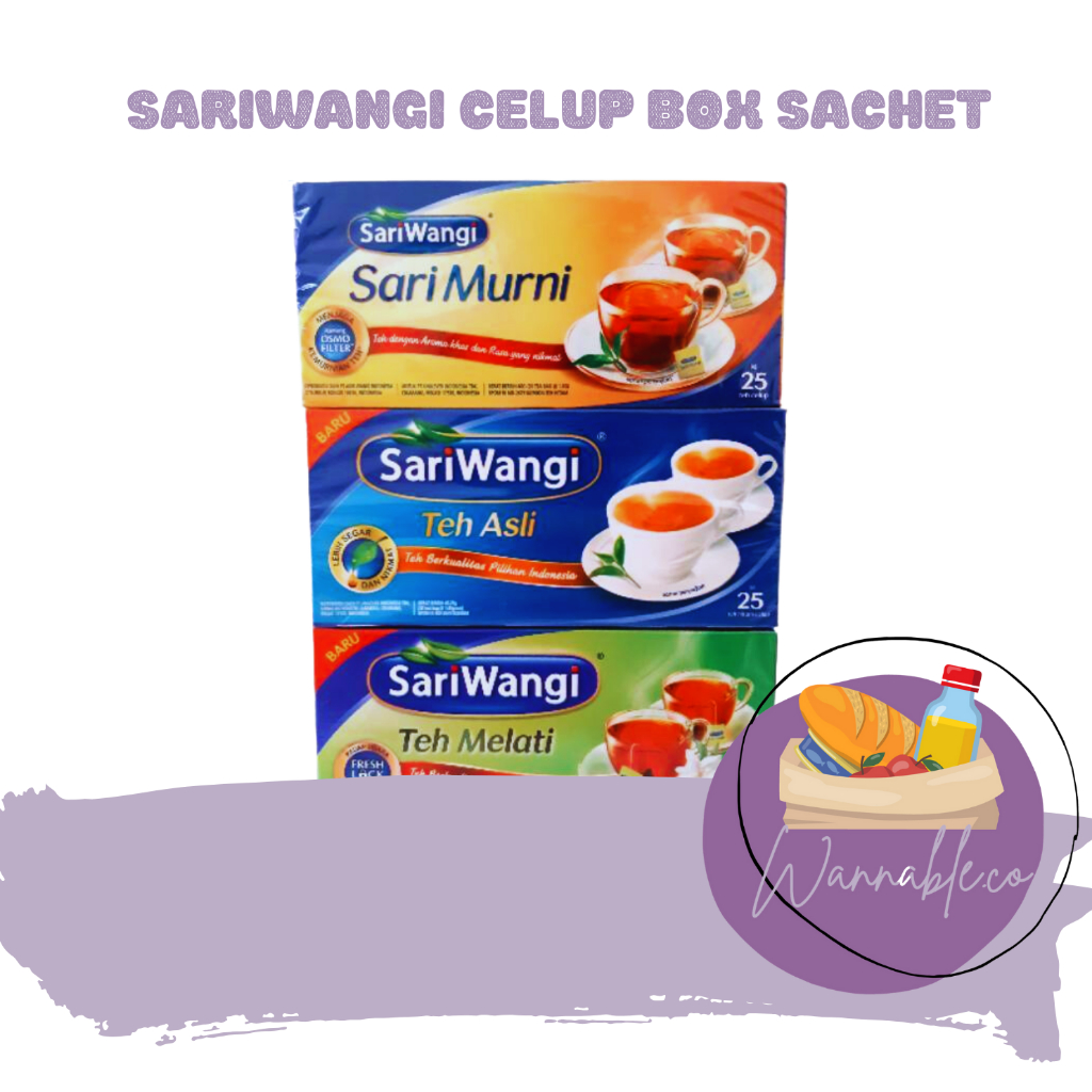 Jual TEH SARIWANGI SARIMURNI BOX DAN SACHET | Shopee Indonesia