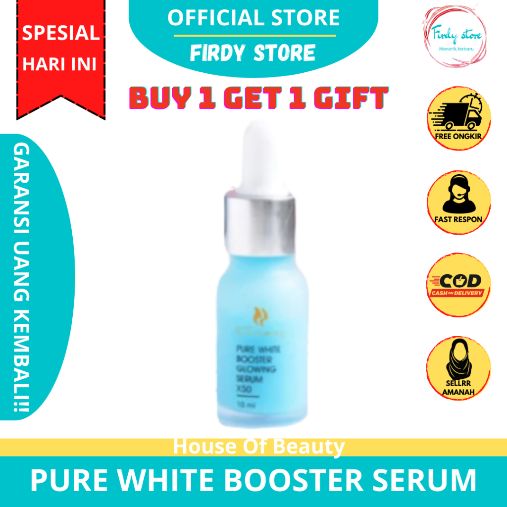 Jual House Of Beauty Serum Pure White Booster GLOWING SERUM X50 ...