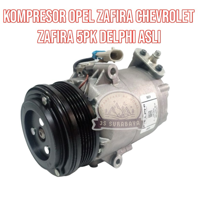 Jual Kompresor Opel Zafira Chevrolet Zafira Asli Delphi 5Pk Ac Mobil ...