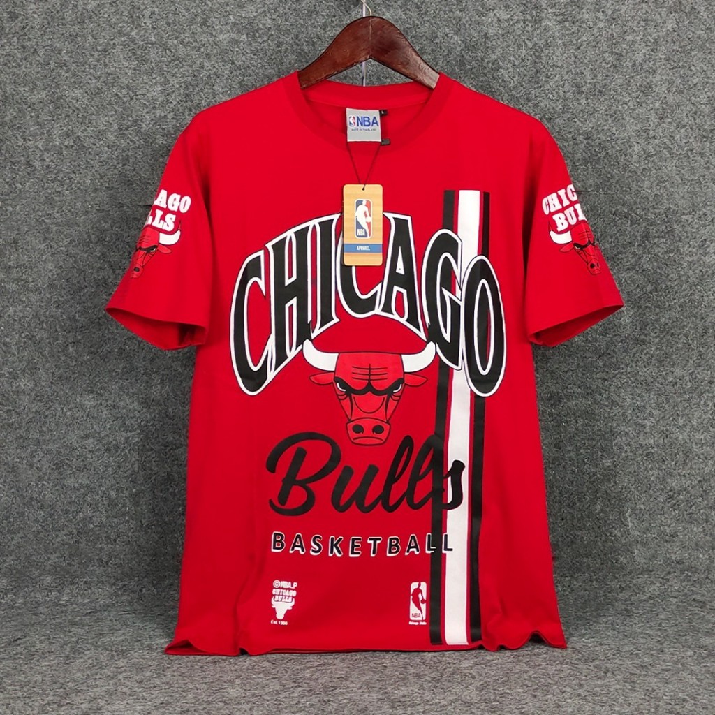 Jual baju kaos katun tim bola basket chicago bulls | Shopee Indonesia