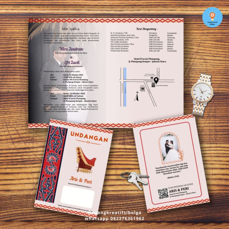 Jual Undangan Pernikahan Suku Toraja Ukuran A4 Lipat | Shopee Indonesia
